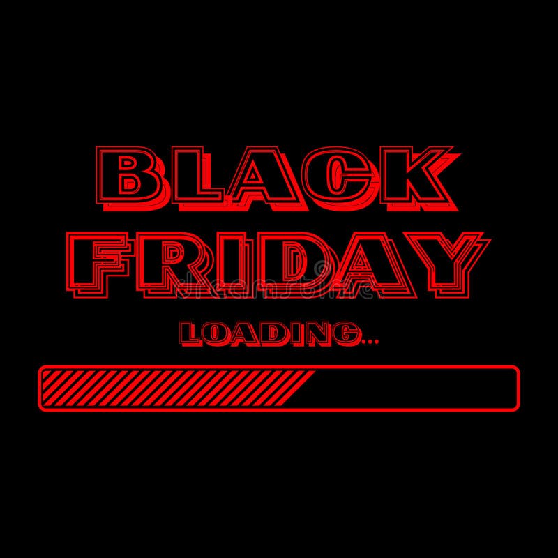 Black Friday Loading Poster Flyer or Social Media Post Design Stock ...