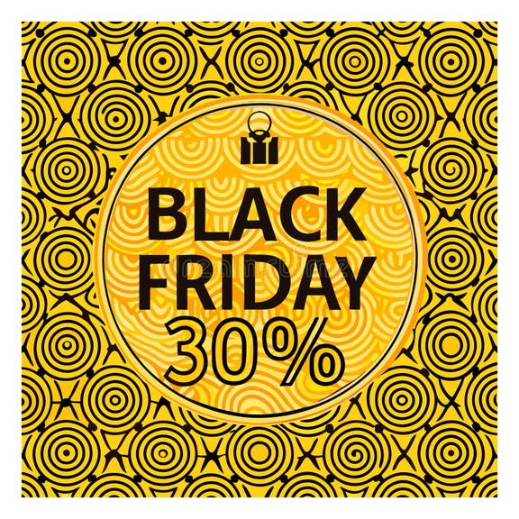Black friday 30 off stock vector. Illustration of offer - 340241268