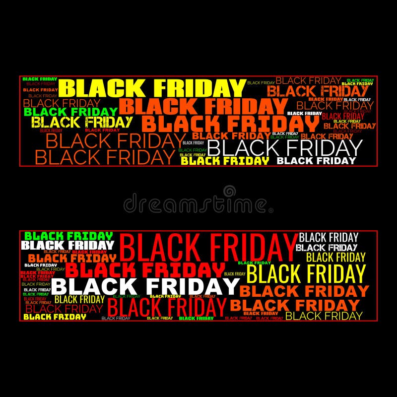 Black Friday Page Header Banner Background Illustration Stock ...