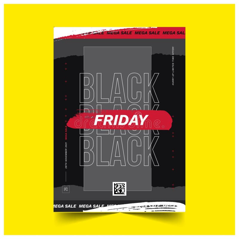 Black Friday Paper Style Poster Vector Design Stock Vector ...
