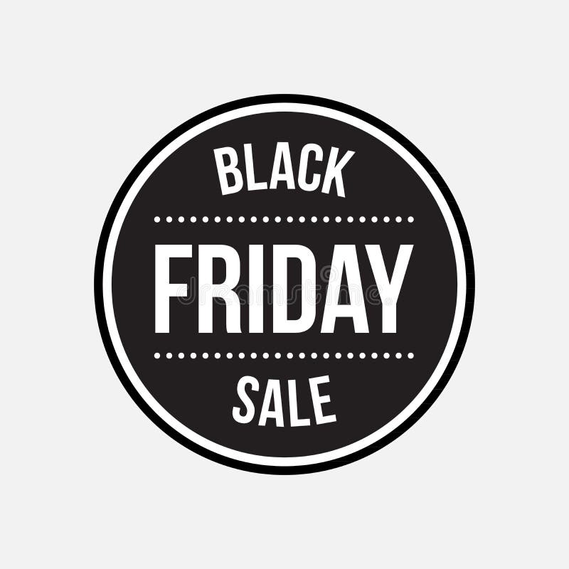 Black friday sale label stock vector. Illustration of vector - 56644095