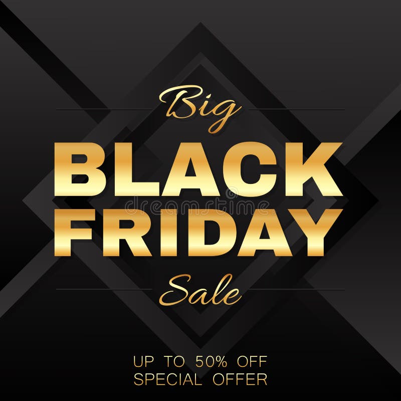Black Friday Sale Promotion Banner. Black Friday Special Offer. Stock ...