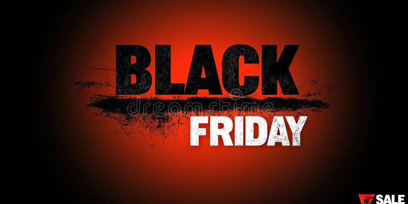 Black Friday Sale. Web Banner Design with Text BLACK FRIDAY SALE and ...