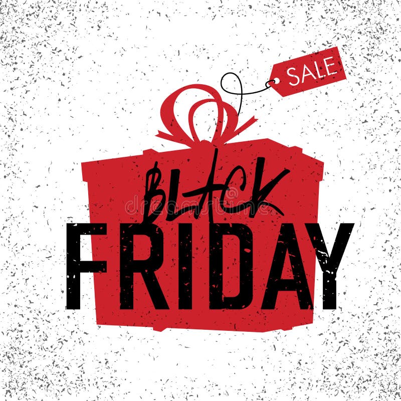 Black Friday Sales Advertising Poster. on White Background Stock Vector ...