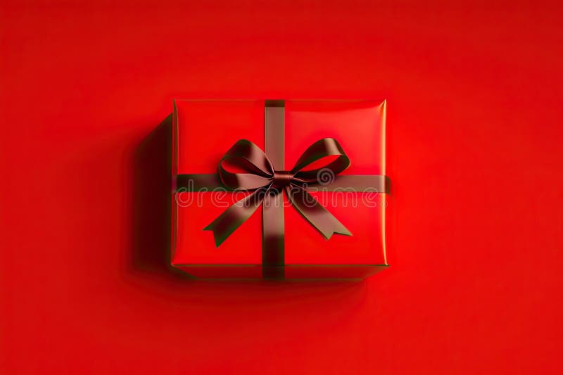 Black Friday Sales. Big Red Box Top View Generative AI Stock ...