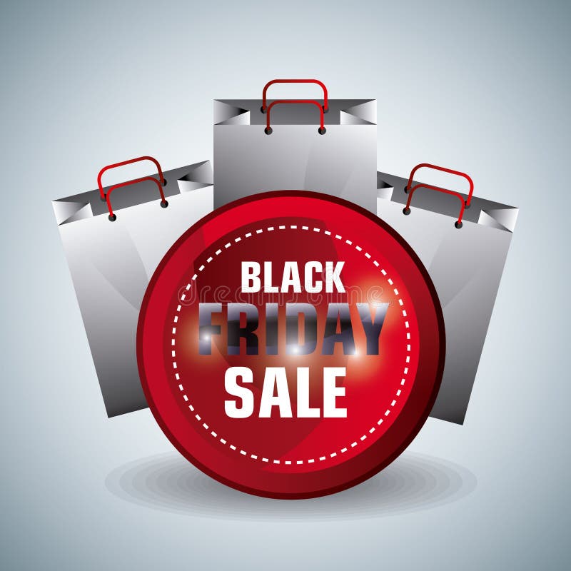 Black Friday Shopping Season Stock Illustration - Illustration of ...