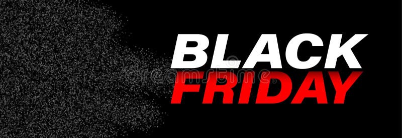 Black Friday Sign with Dotted Halftone Background Stock Vector ...
