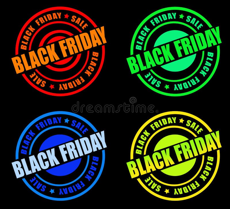 Black Friday Stamps stock illustration. Illustration of offer - 62968376