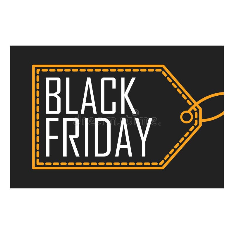 Black Friday Tag Design Illustration Stock Vector - Illustration of ...