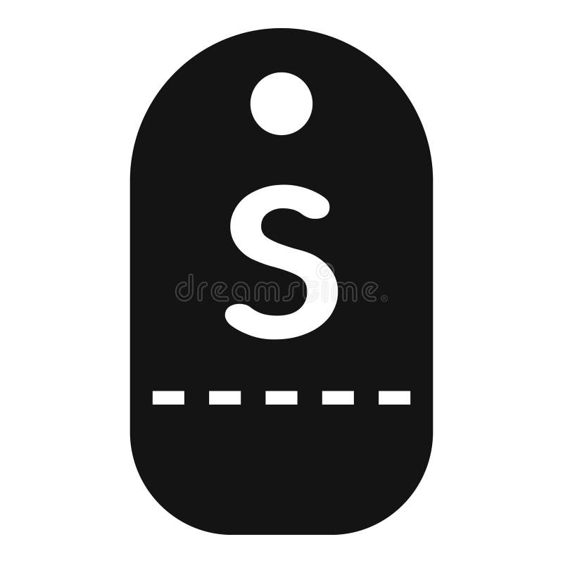 Black Friday Tag with Letter S Icon Simple Style Stock Vector ...