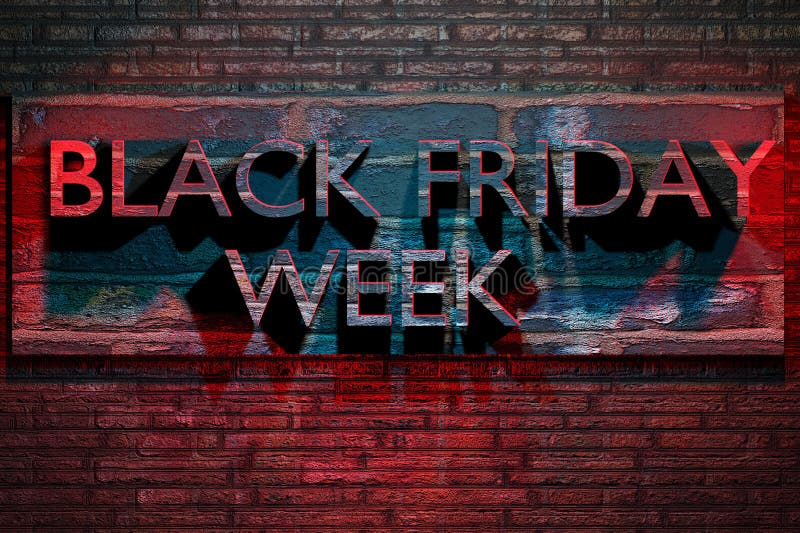 Black Friday Week Web Banner Black Friday Background. Stock ...