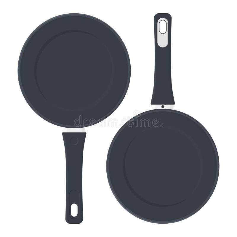 Black Frying Pan Design stock vector. Illustration of symbol - 326772942