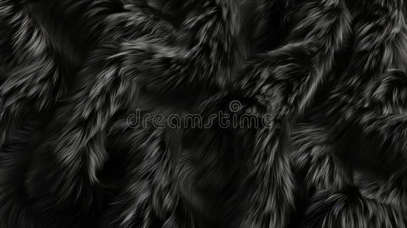 Black Fur Texture Close-Up stock image. Image of pattern - 312356125