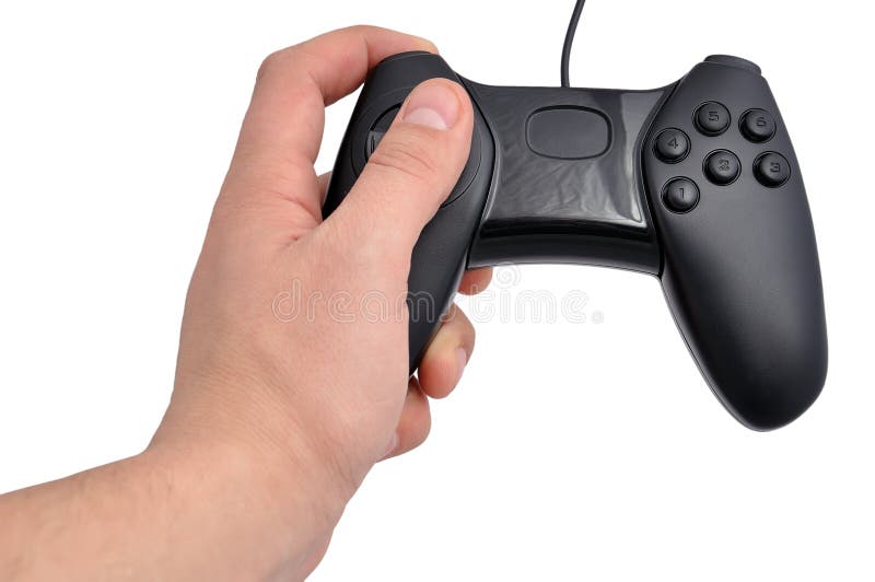 Gamepad in Hand. Video Games. Gamer. Game Contest Stock Photo - Image ...