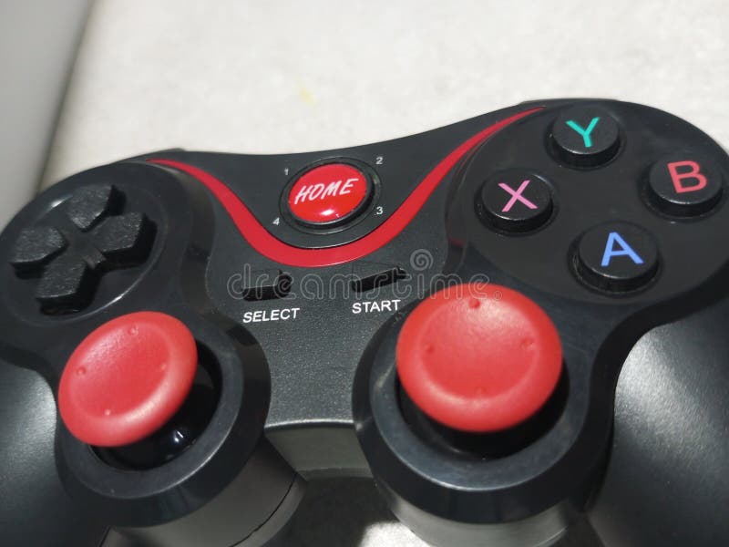 Black gamepad editorial image. Image of wireless, joystick - 105707670