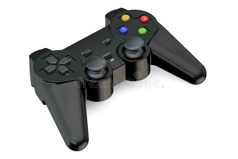 Set of Gaming Input Devices for Computer, 3D Rendering Stock ...