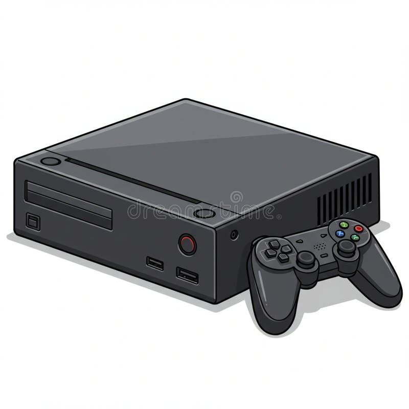 Black Gaming Console Stock Illustrations – 14,241 Black Gaming Console ...