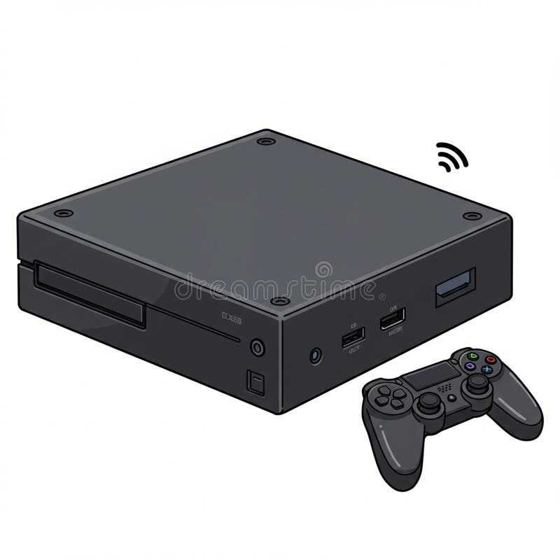 Black Gaming Console Stock Illustrations – 14,241 Black Gaming Console ...
