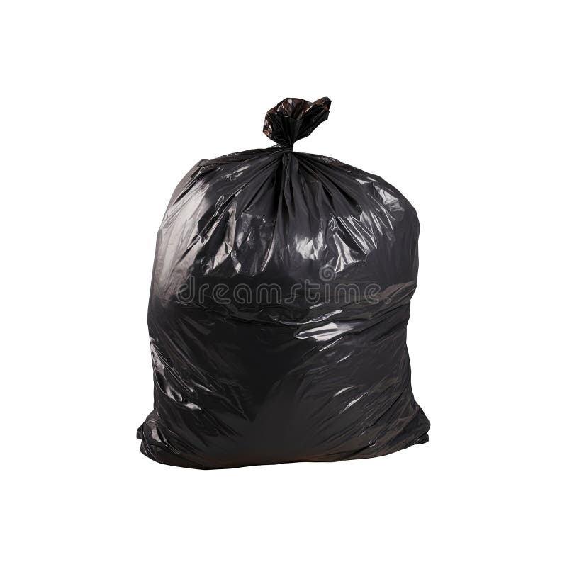 Black Garbage Bag. Waste Management and Environmental Cleanup Stock ...