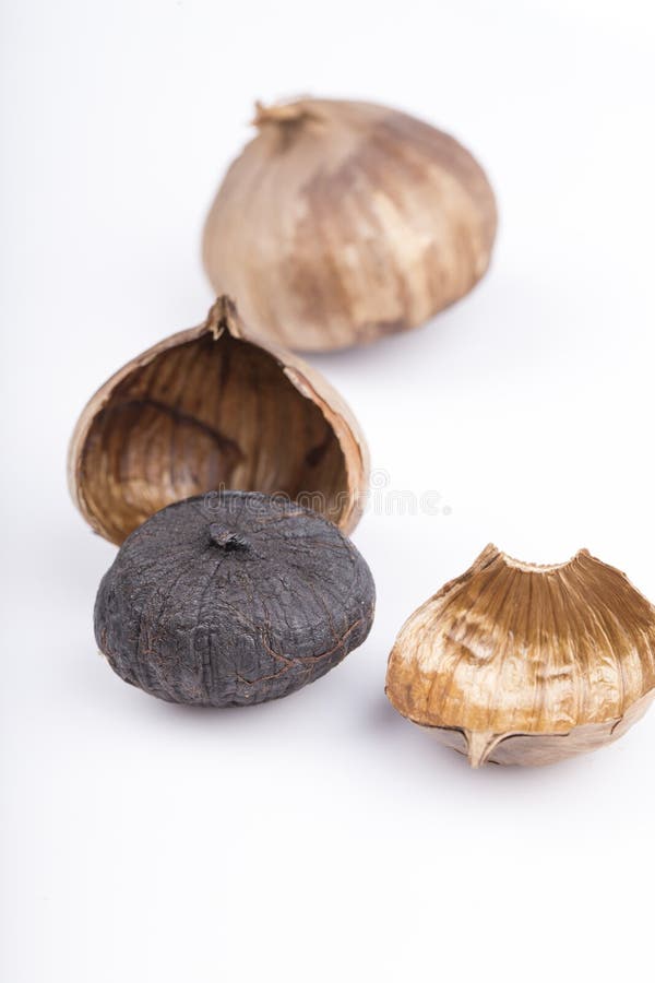 Black garlic stock image. Image of ingredient, hessian - 79053163