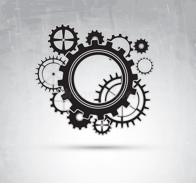 Black gear stock vector. Illustration of pattern, abstract - 31018211