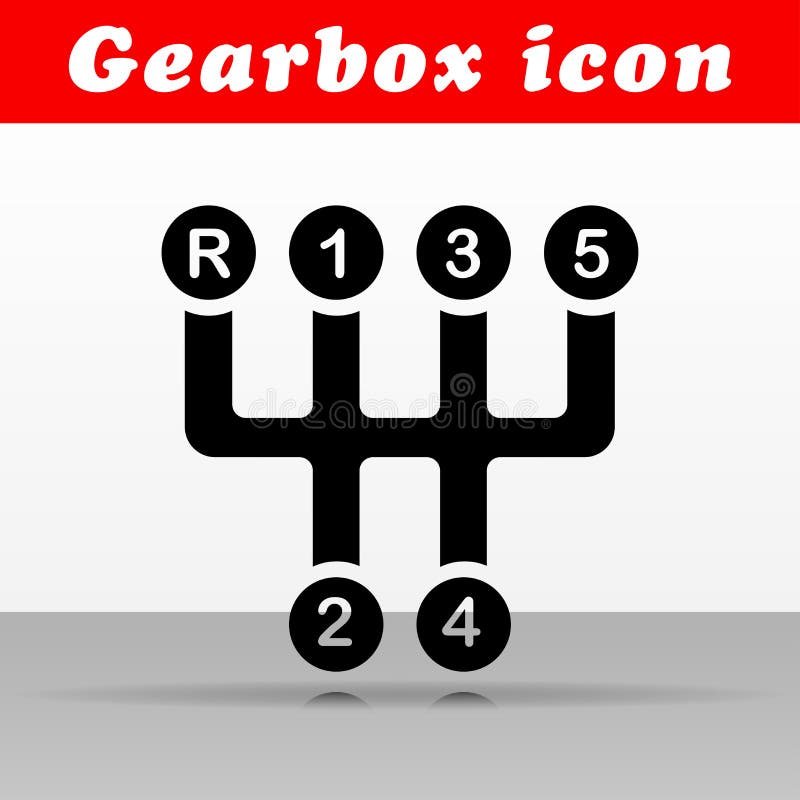 Car gearbox vector icon stock vector. Illustration of automotive ...