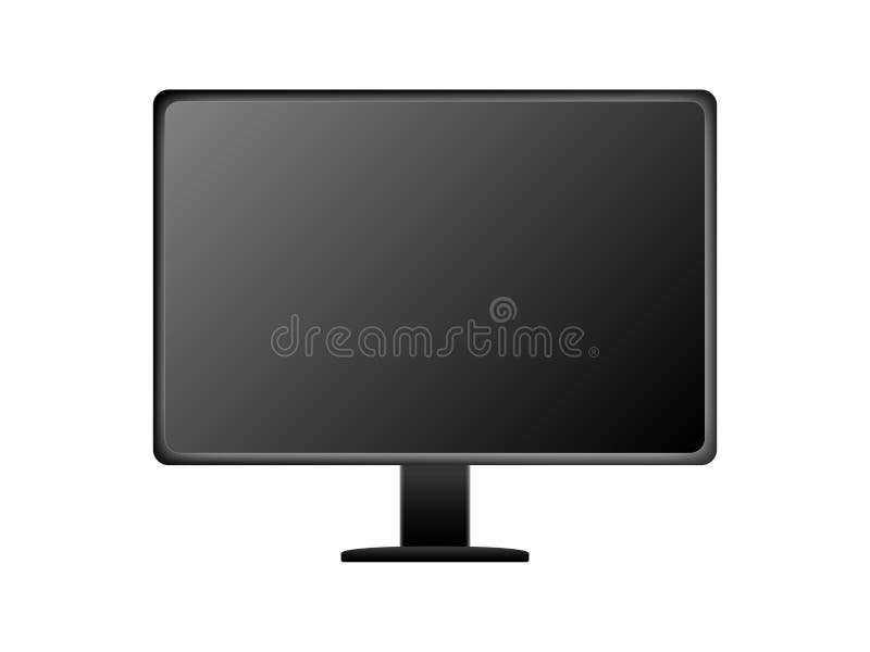 Black Generic Flat Screen stock vector. Illustration of screen - 13528748