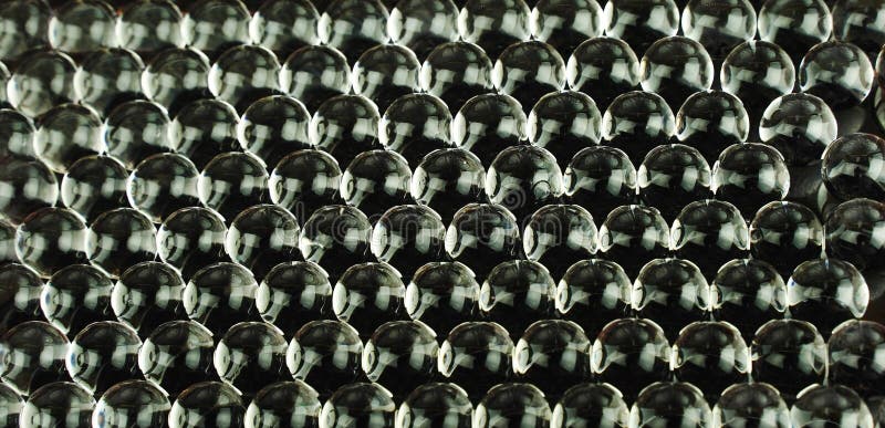 Black Geometric Abstract Background of Gel Balls. Macro of Dark ...