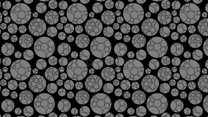 Black Geometric Circle Background Pattern Vector Image Stock Illustration - Illustration of ...