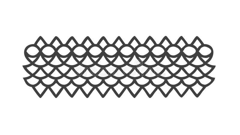 Black Geometric Lattice or Netting Pattern, Vector Design Generative AI ...