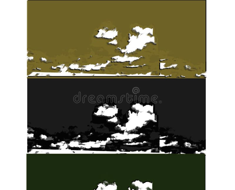 Black Geometric Pattern, Figures As Separate Objects Stock Illustration ...