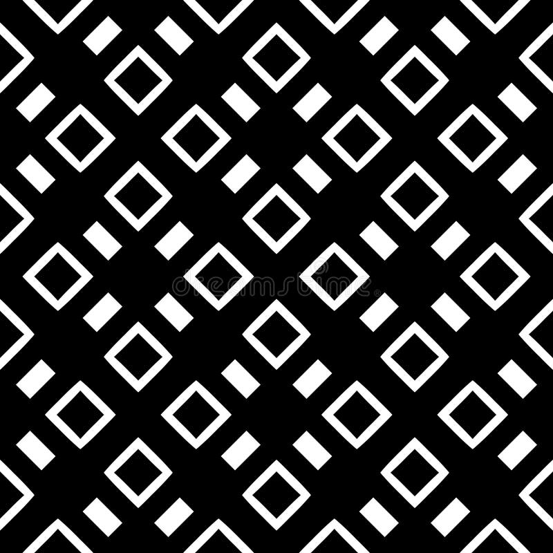 Black GEOMETRIC Seamless Pattern in White Background Stock Vector ...