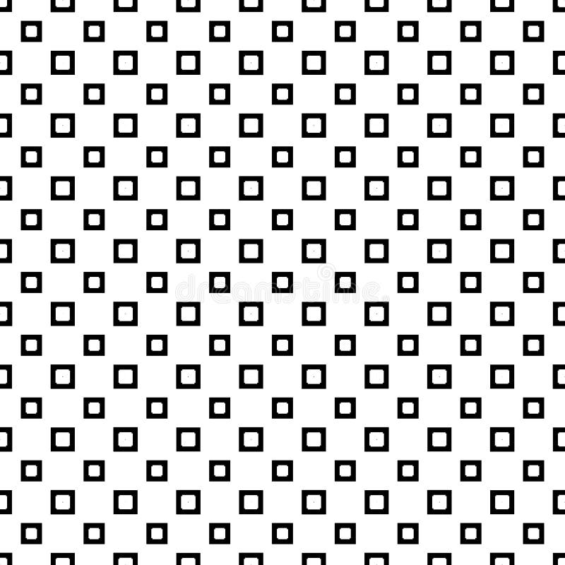 Black Geometric Seamless Pattern in White Background Stock Vector ...