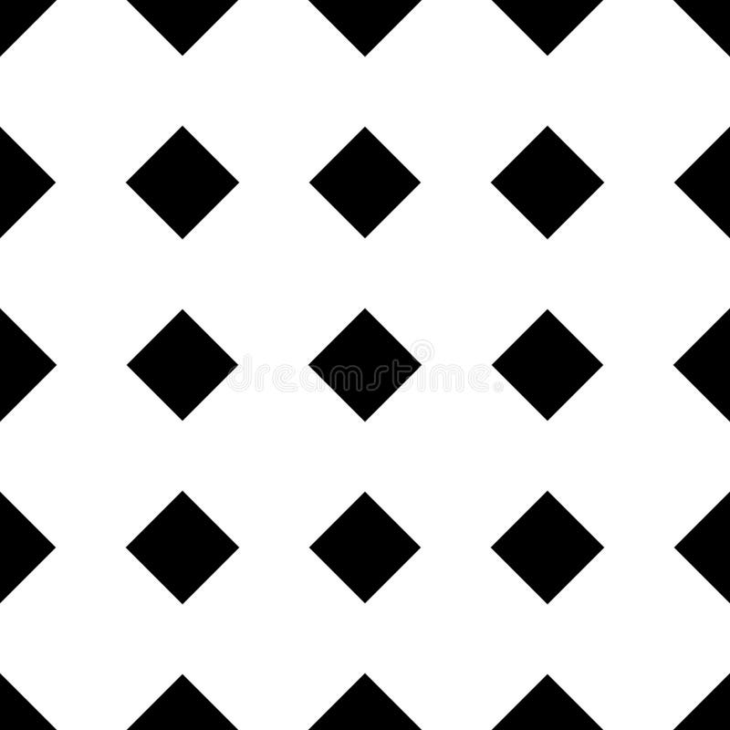 Black Geometric Seamless Triangles Pattern in White Background Vector ...