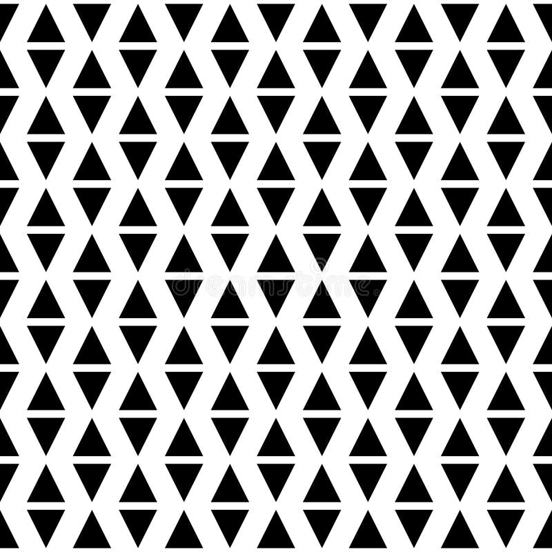 Black Diamond Shape Seamless Pattern on White Background Vector. Stock ...