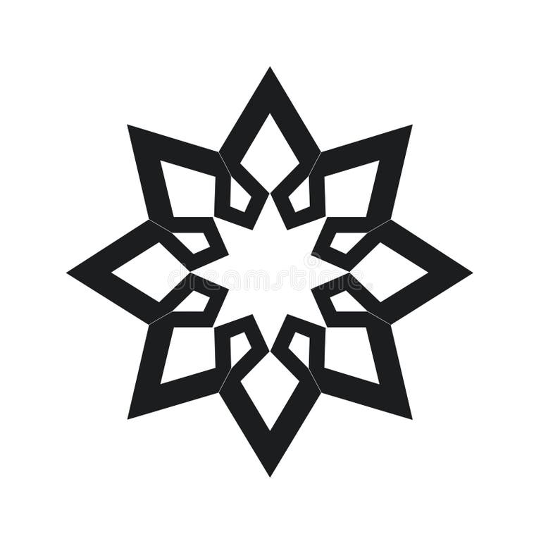 Black Geometric Star Pattern Stock Illustrations – 74,699 Black ...