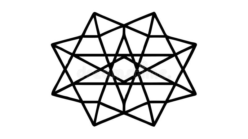 Black Geometric Star Pattern Stock Illustrations – 74,699 Black ...