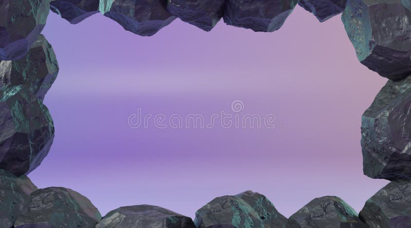 Rock Shelf for Product Display AI Generated Stock Illustration ...