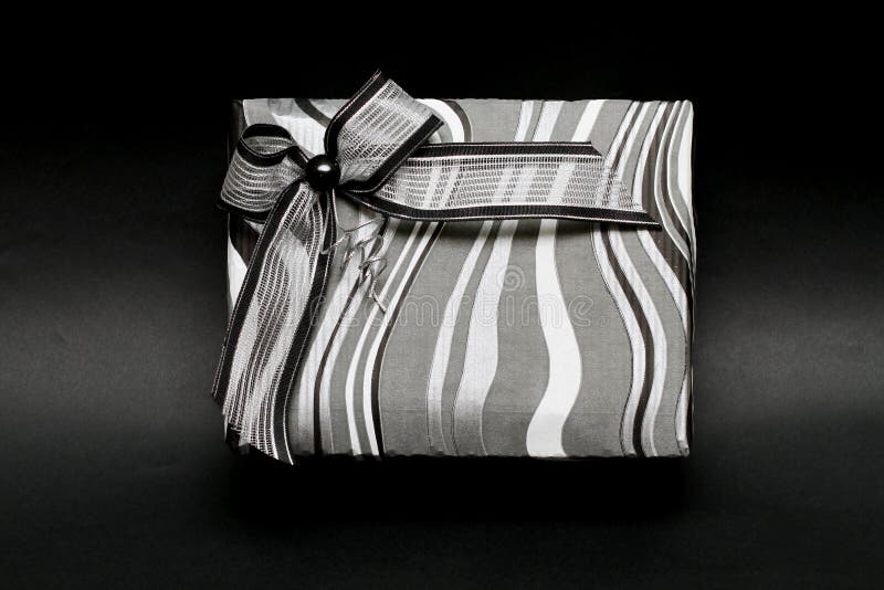 Black gift stock image. Image of luxury, contemporary - 18278735