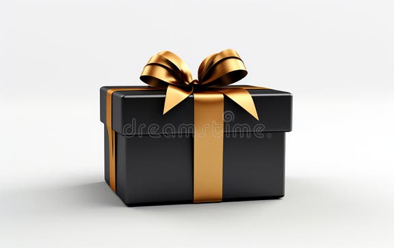 Black Gift Box with No Background Stock Illustration - Illustration of ...