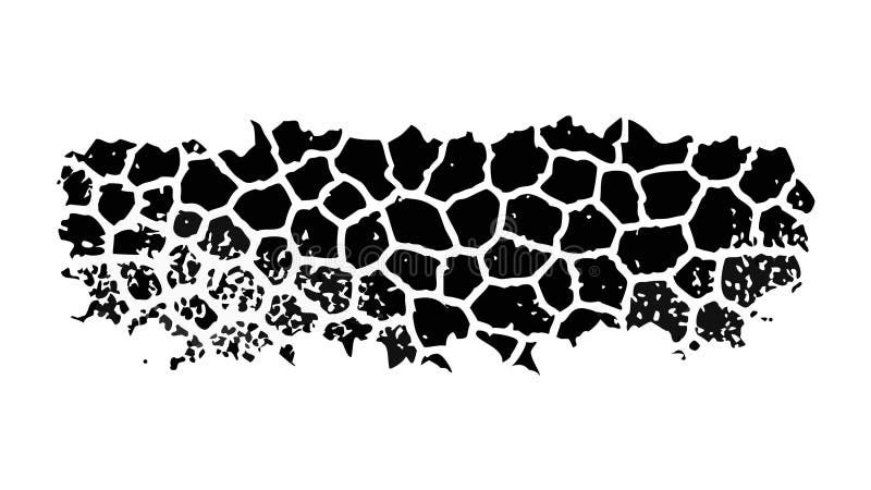 Black Giraffe Animal Print, Spotted Textured Vector Pattern, Vector ...