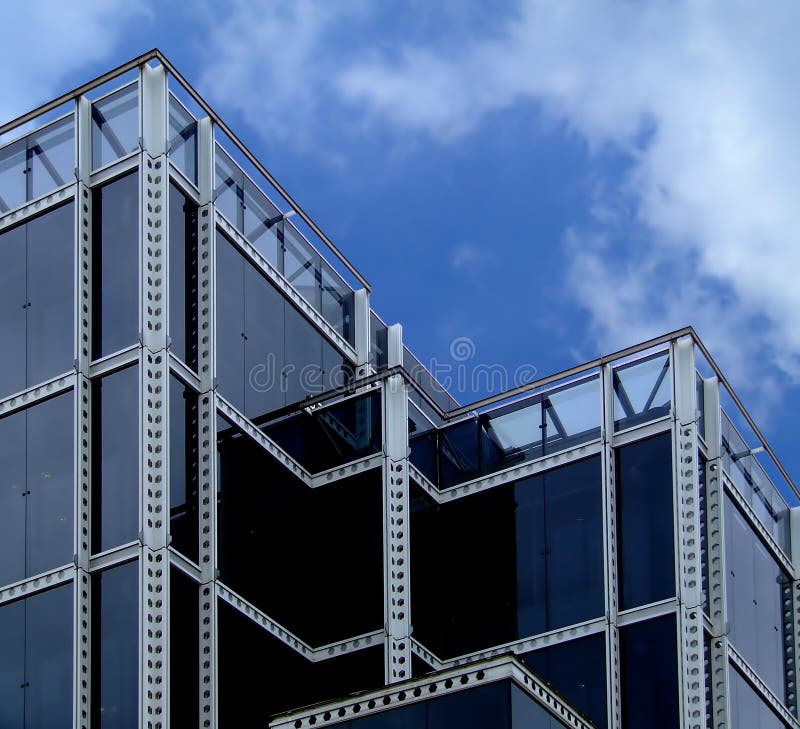 Black glass building stock image. Image of town, outside - 862011