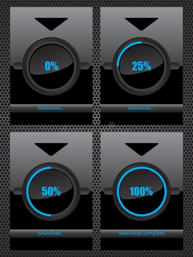 Download progress bar stock illustration. Illustration of download ...