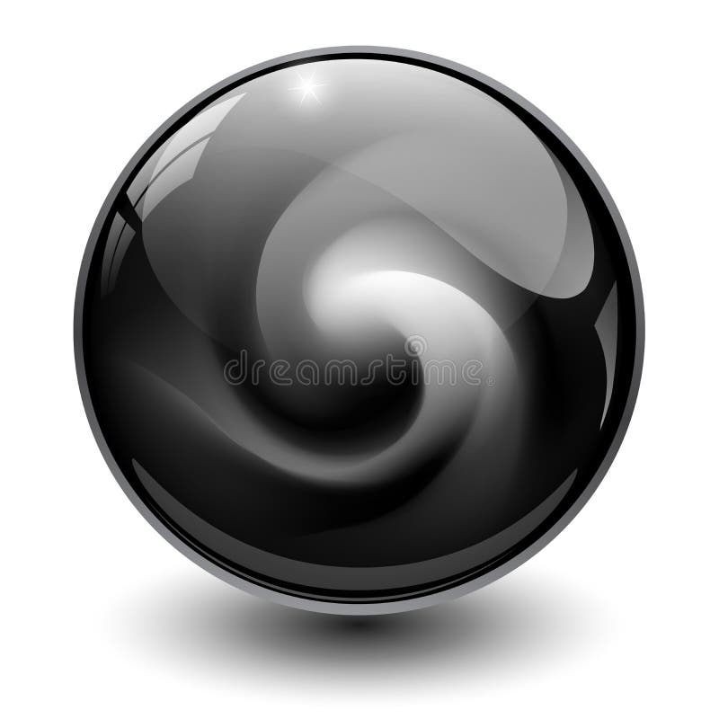 Atom Icon Black Glossy Sphere Stock Illustrations – 142 Atom Icon Black ...