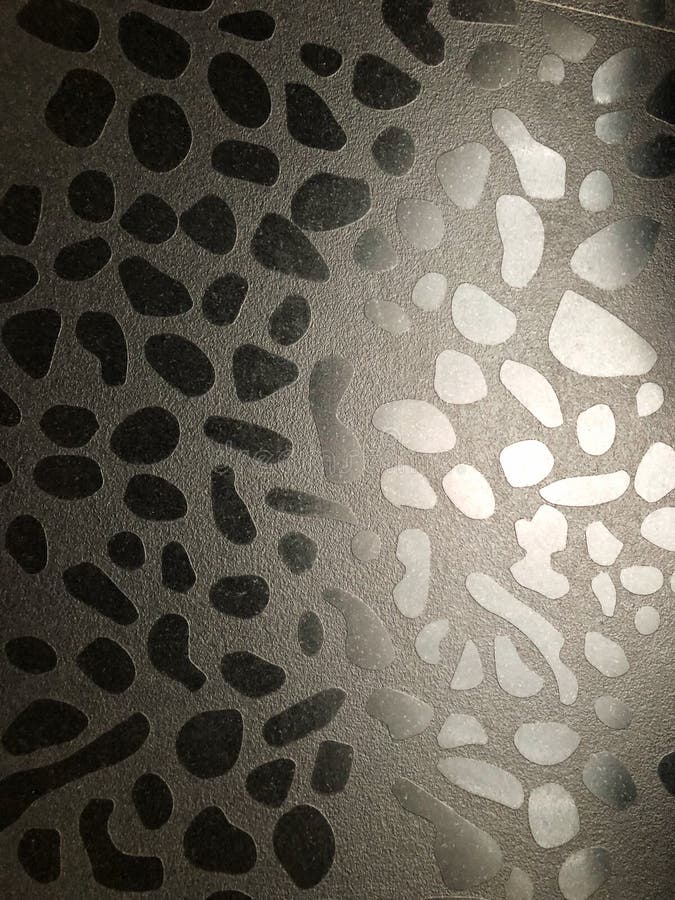 Black Glass, Stone Background with Round Patterns. Stock Image - Image ...