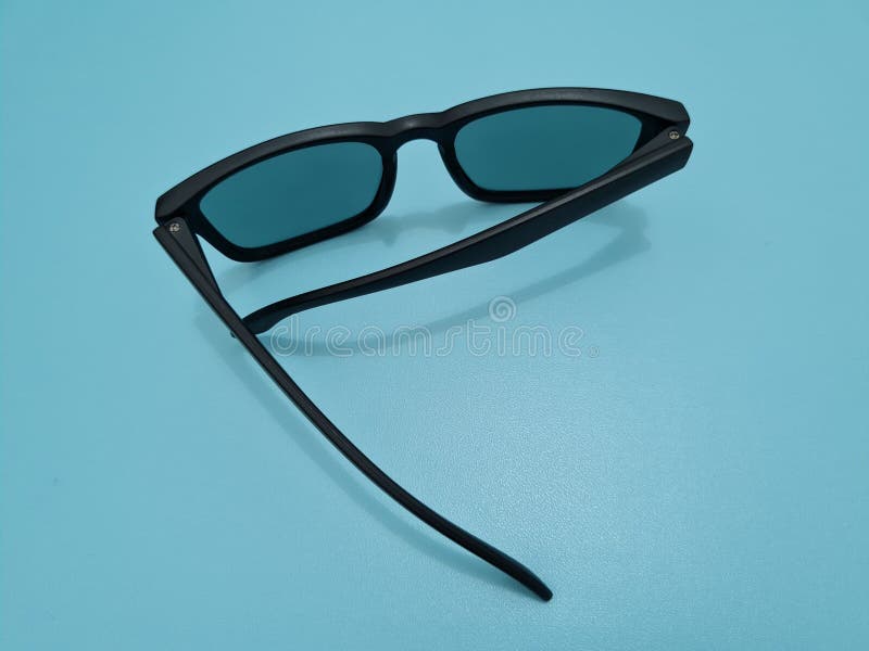 Black Glasses Made of Plastic and Black Frames Stock Photo - Image of ...
