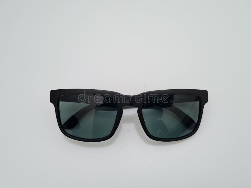 Black Glasses Made of Plastic and Black Frames Stock Image - Image of ...