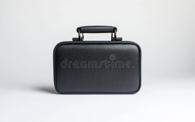 Black Glitter Rectangular Handbag with Small Stock Illustration ...