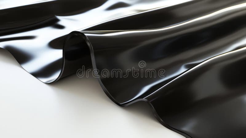 Black Glossy Fabric Texture Drape Stock Illustration - Illustration of ...