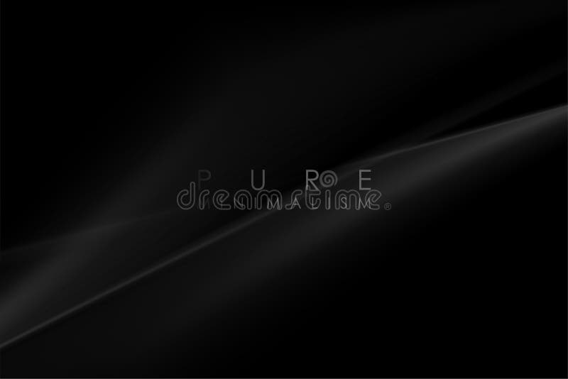 Black Glossy Smooth Stripes Abstract Tech Background Stock Illustration ...